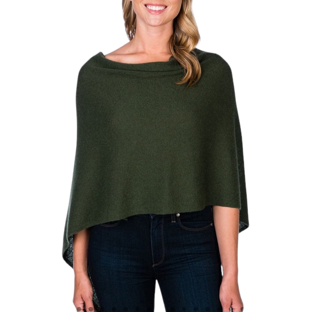 Army Green Cashmere Topper – BEYOND BAROQUE